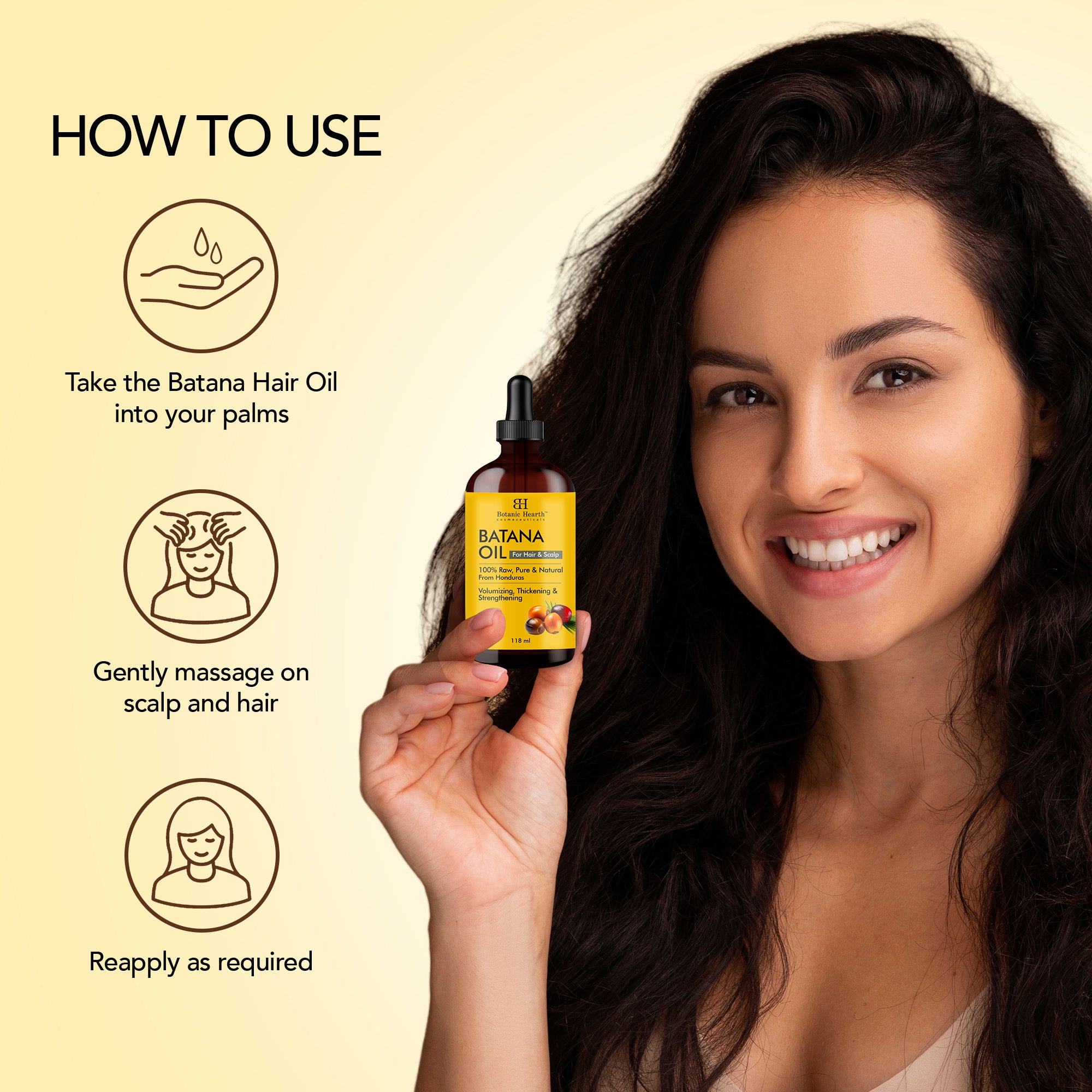 100% Pure Raw Batana Oil for Hair Growth - 118ml – Botanic Hearth