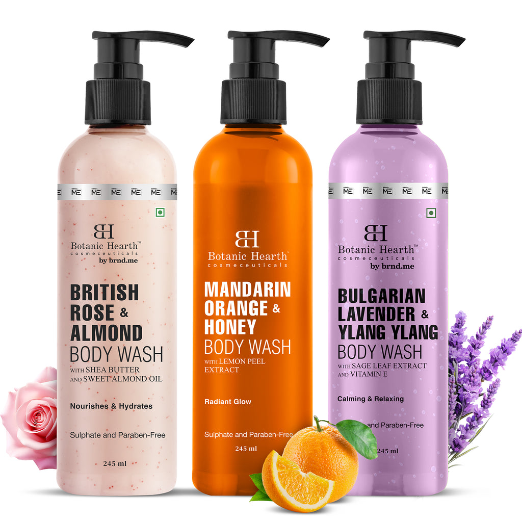 Skin Hydrating & Glow Boosting Body Wash Set (Pack of 3) – Botanic Hearth