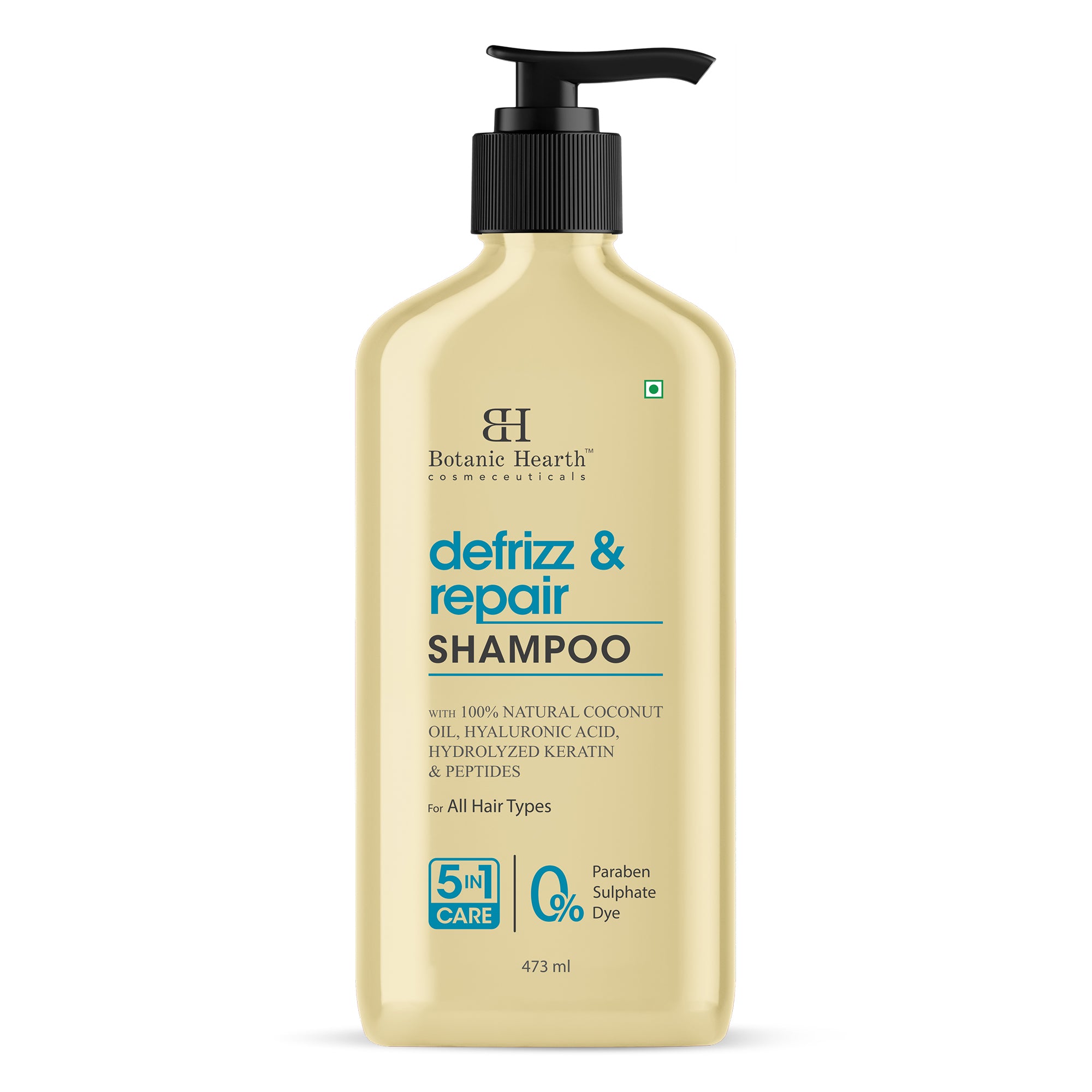 Defrizz & Repair Shampoo with Coconut Oil & Peptides – Botanic Hearth