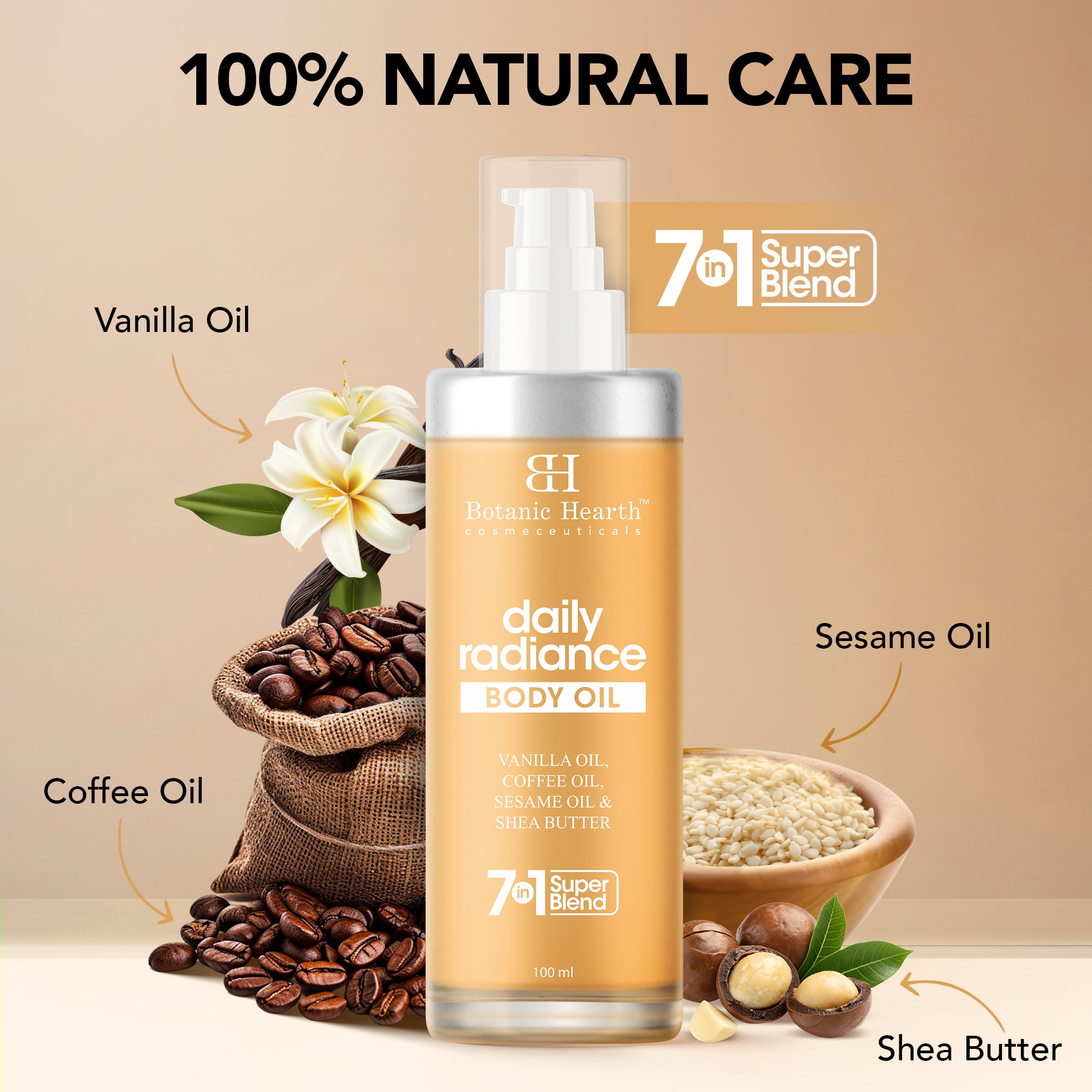 Botanic Hearth Daily Radiance Body Oil 100 ml