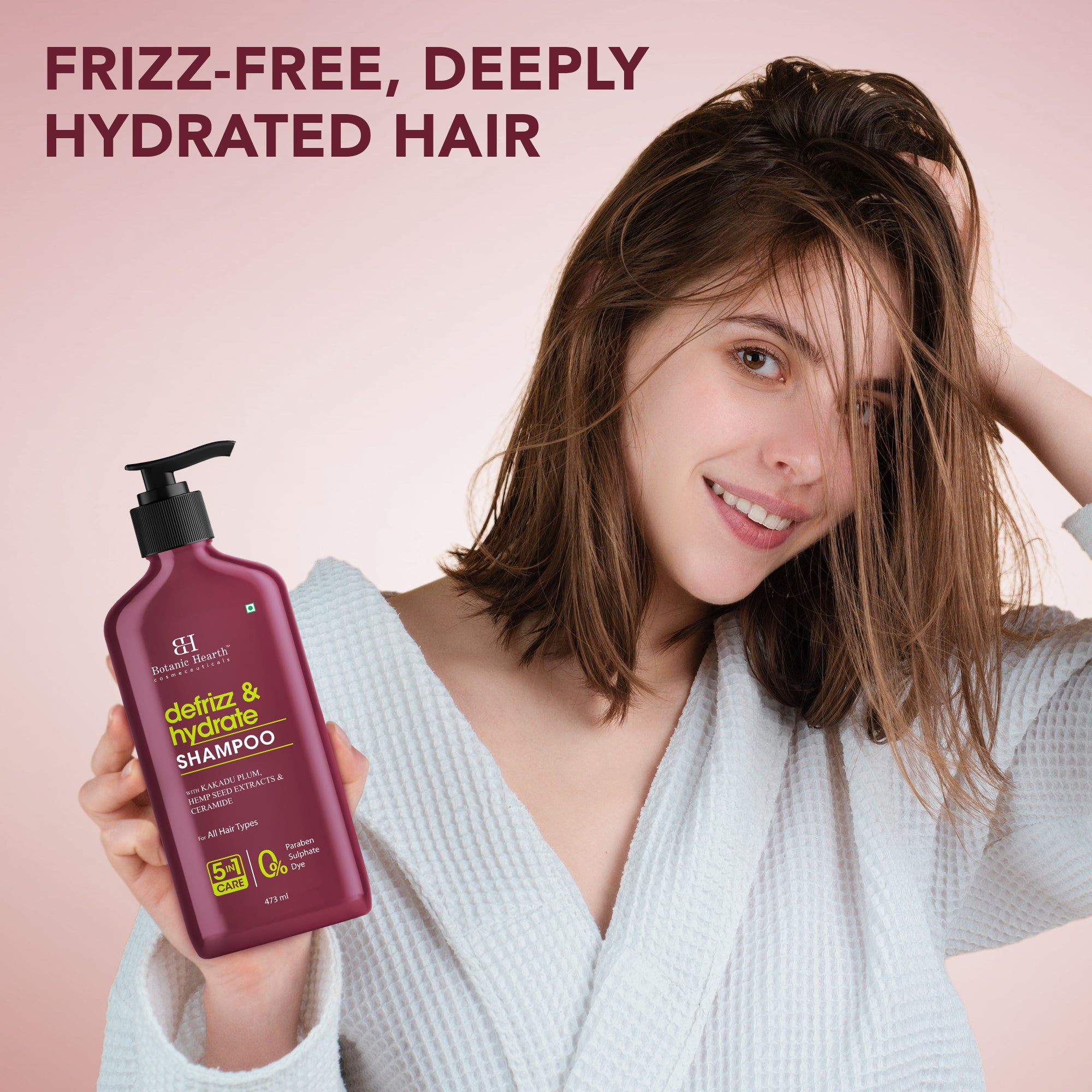 Defrizz & Hydrate Shampoo with Hemp Seed Extract & Ceramide – Botanic ...