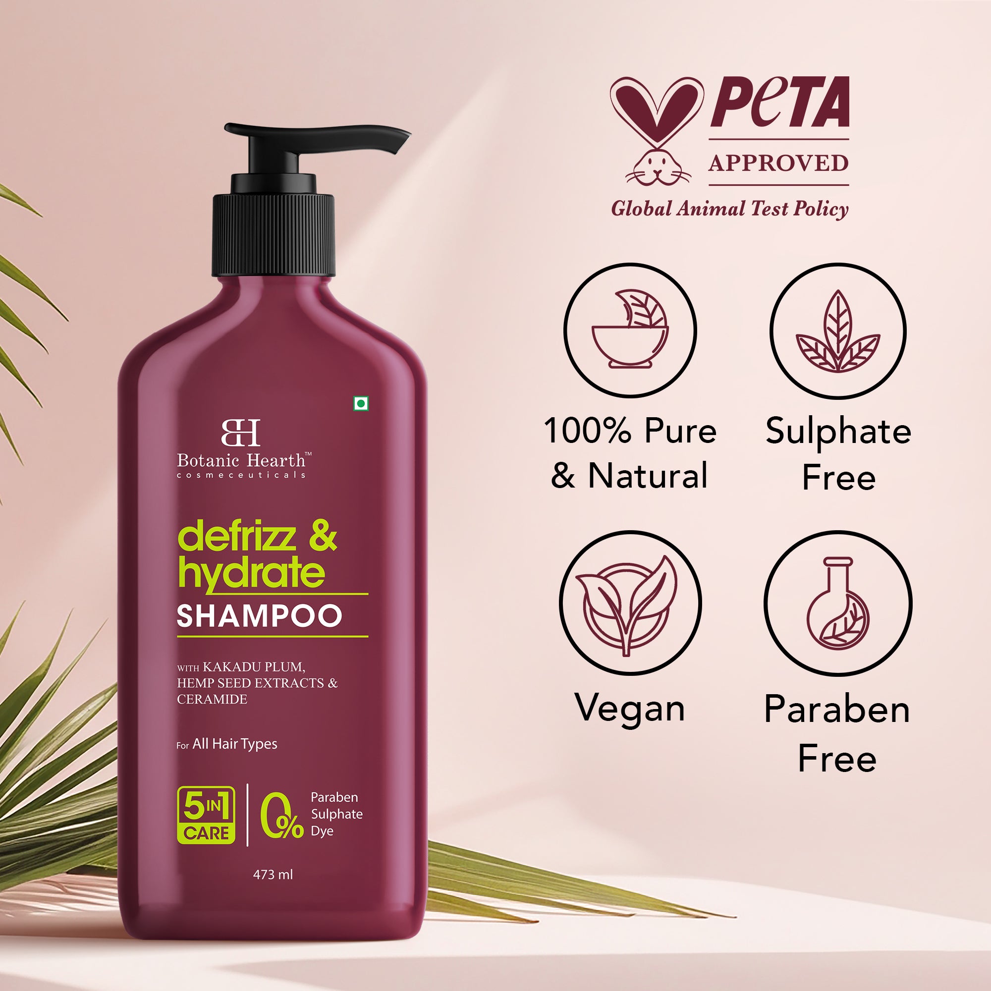 Defrizz & Hydrate Shampoo with Hemp Seed Extract & Ceramide – Botanic ...