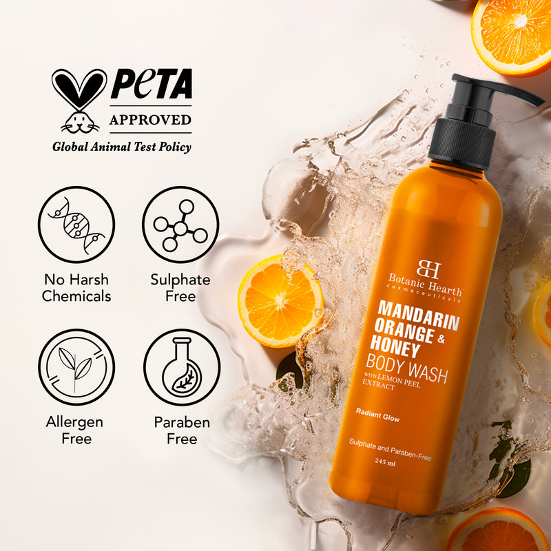 Mandarin Orange & Honey Body Wash, 245ml – Botanic Hearth