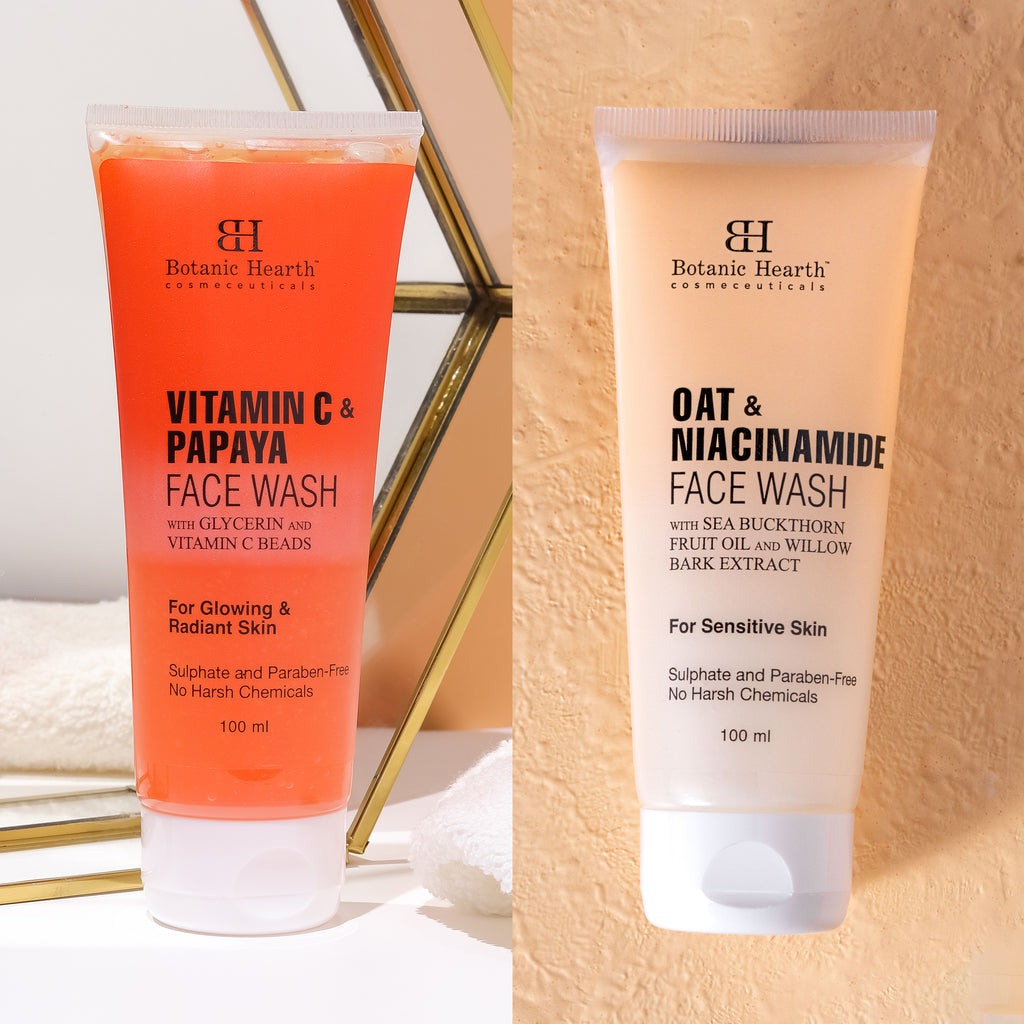 Botanic Hearth Papaya & Vitamin C with Oat & Niacinamide Face Wash Set