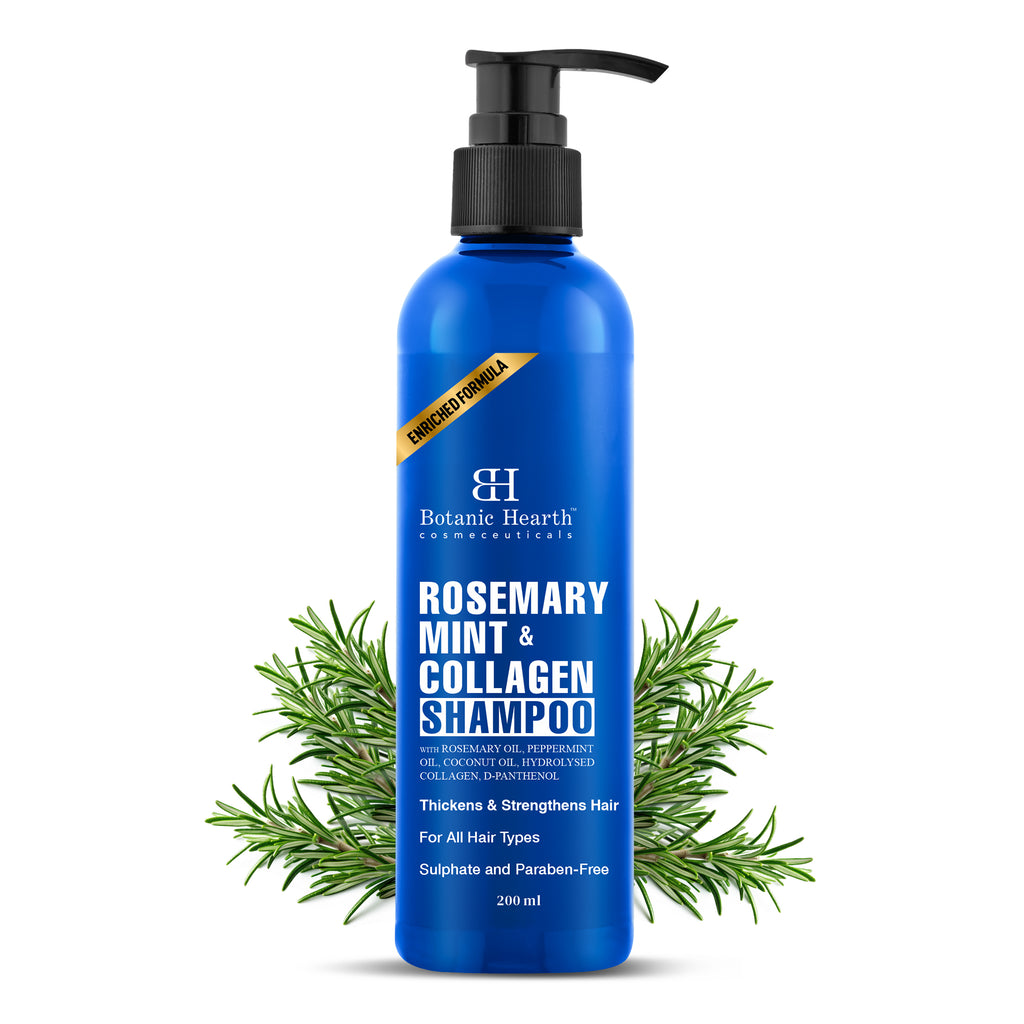 Rosemary Mint Shampoo with Peppermint Oil, Jojoba Oil & Collagen ...